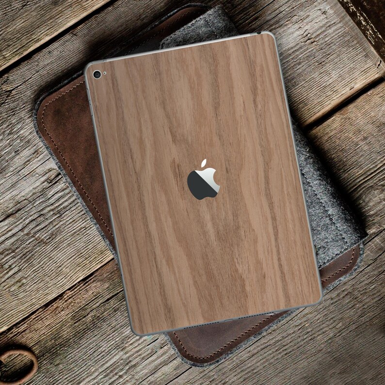 Natural Wood iPad Skin, Walnut Texture Wrap, Organic Decal, Multiple ...