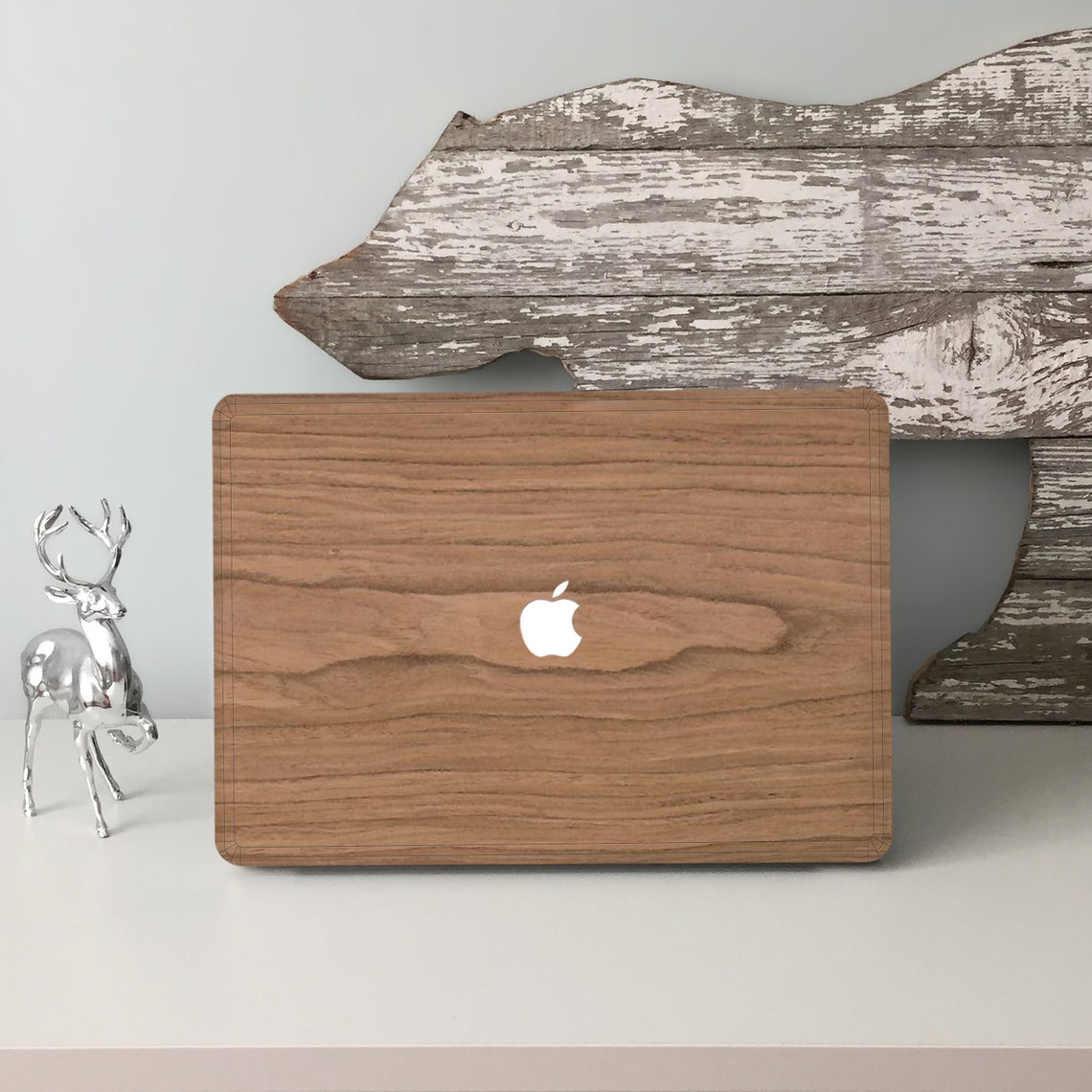 Real Wood Natural Wood Macbook Air 13 Cover Walnut Wood | Etsy