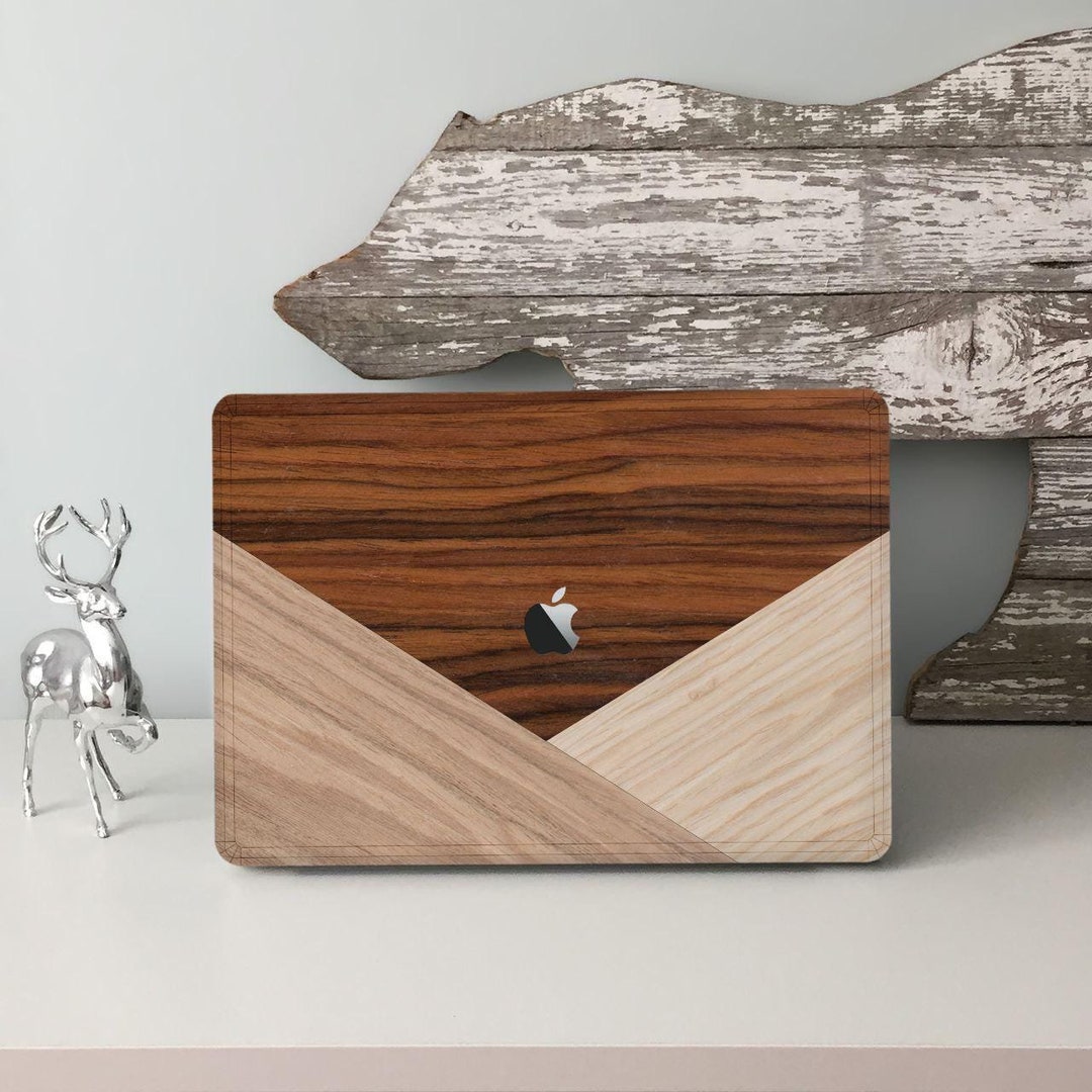 Nature-tone Device Skin, Handmade Wood Cover, Geometric Wooden Wrap ...