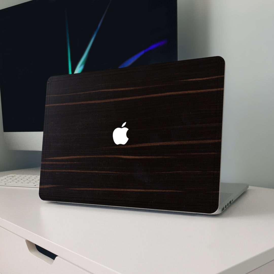 Striped Ebony Cover, Natural Wood Skin, MacBook Pro 15 Cover, Mac Book ...