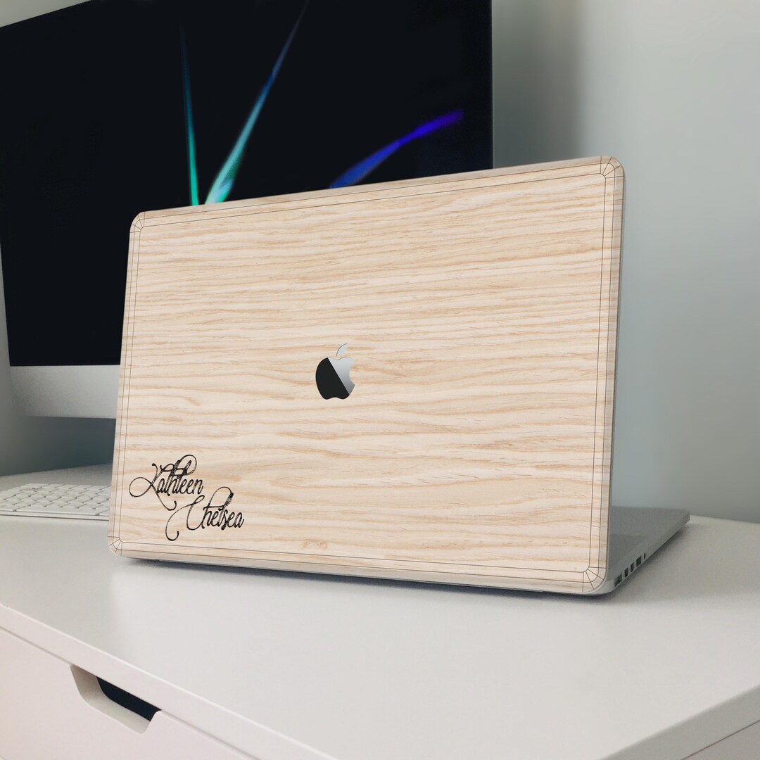 Personalized MacBook Cover, Natural Wood MacBook Case, Oak MacBook Skin ...