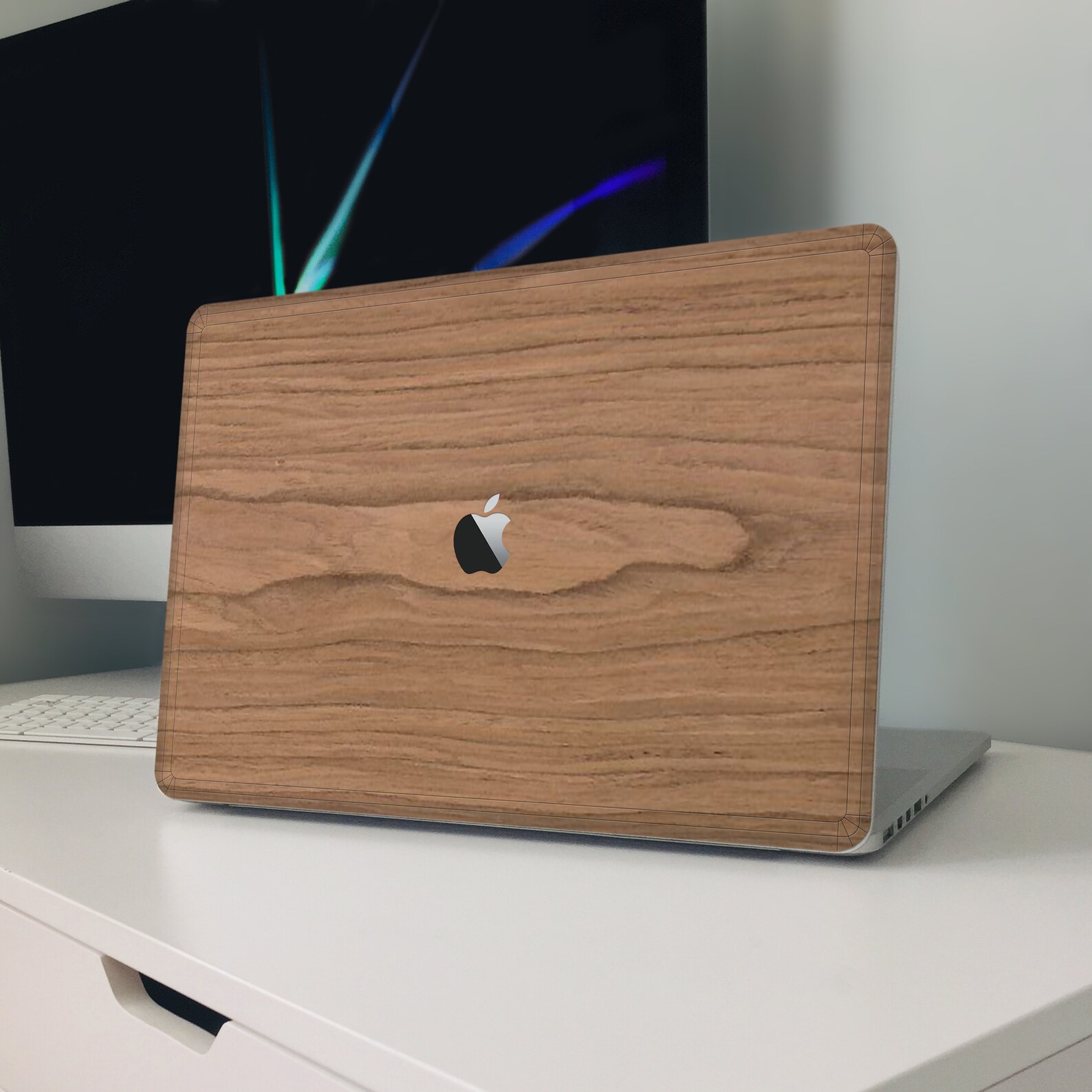 Real Wood Natural Wood Macbook Air 13 Cover Walnut Wood | Etsy