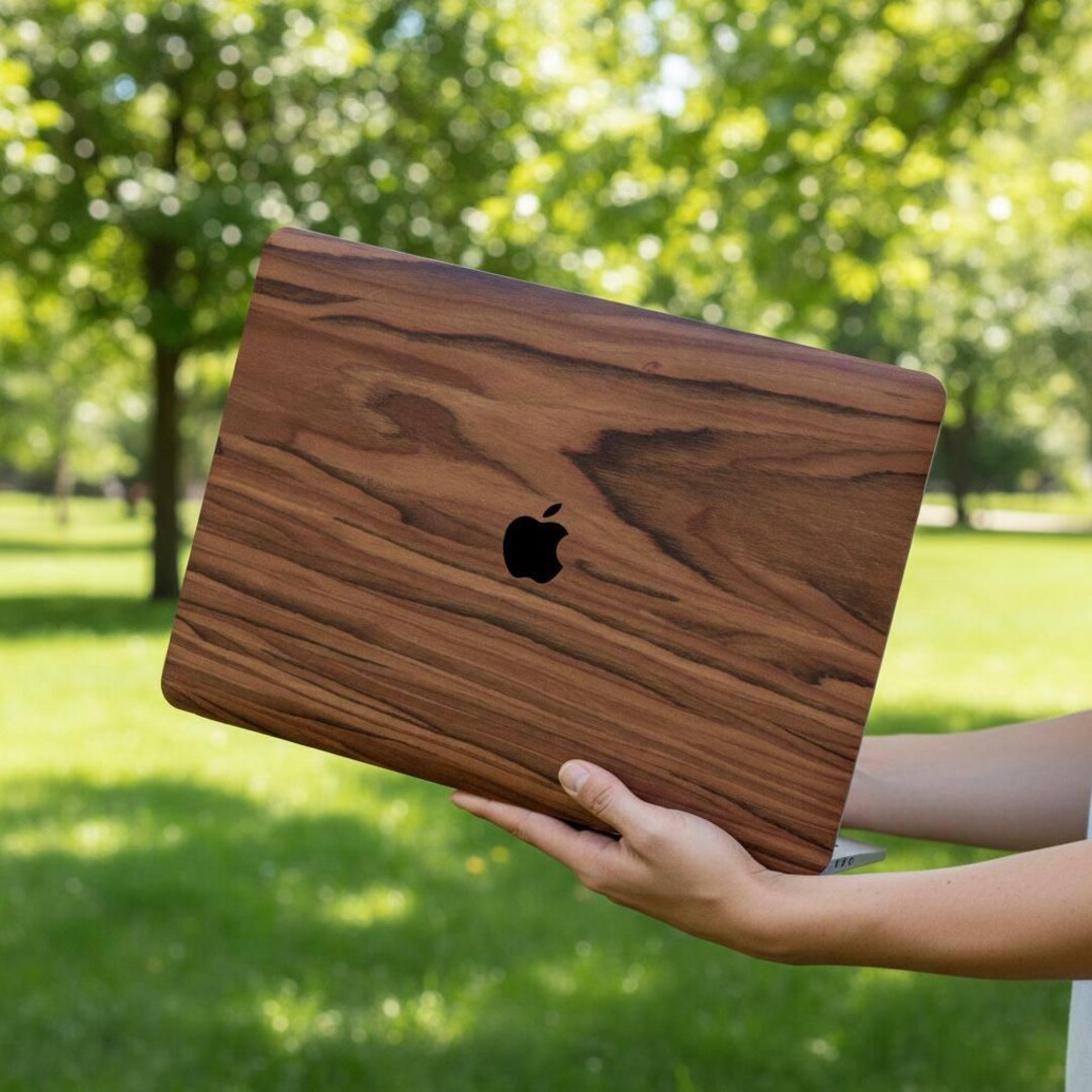 Wood MacBook Cover, Real Wood Skin, Natural Wooden Laptop Decal ...
