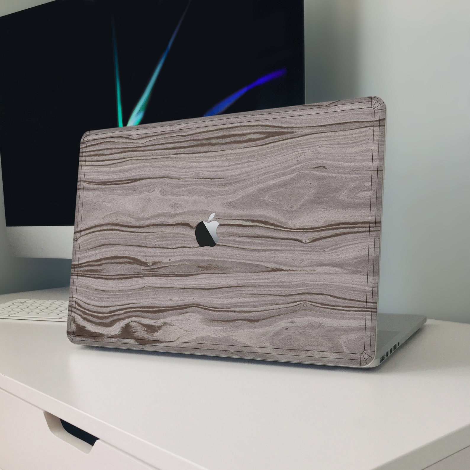 Real Wood MacBook Skin, Natural Wood Cover for MacBook Pro Air 13, 14 ...