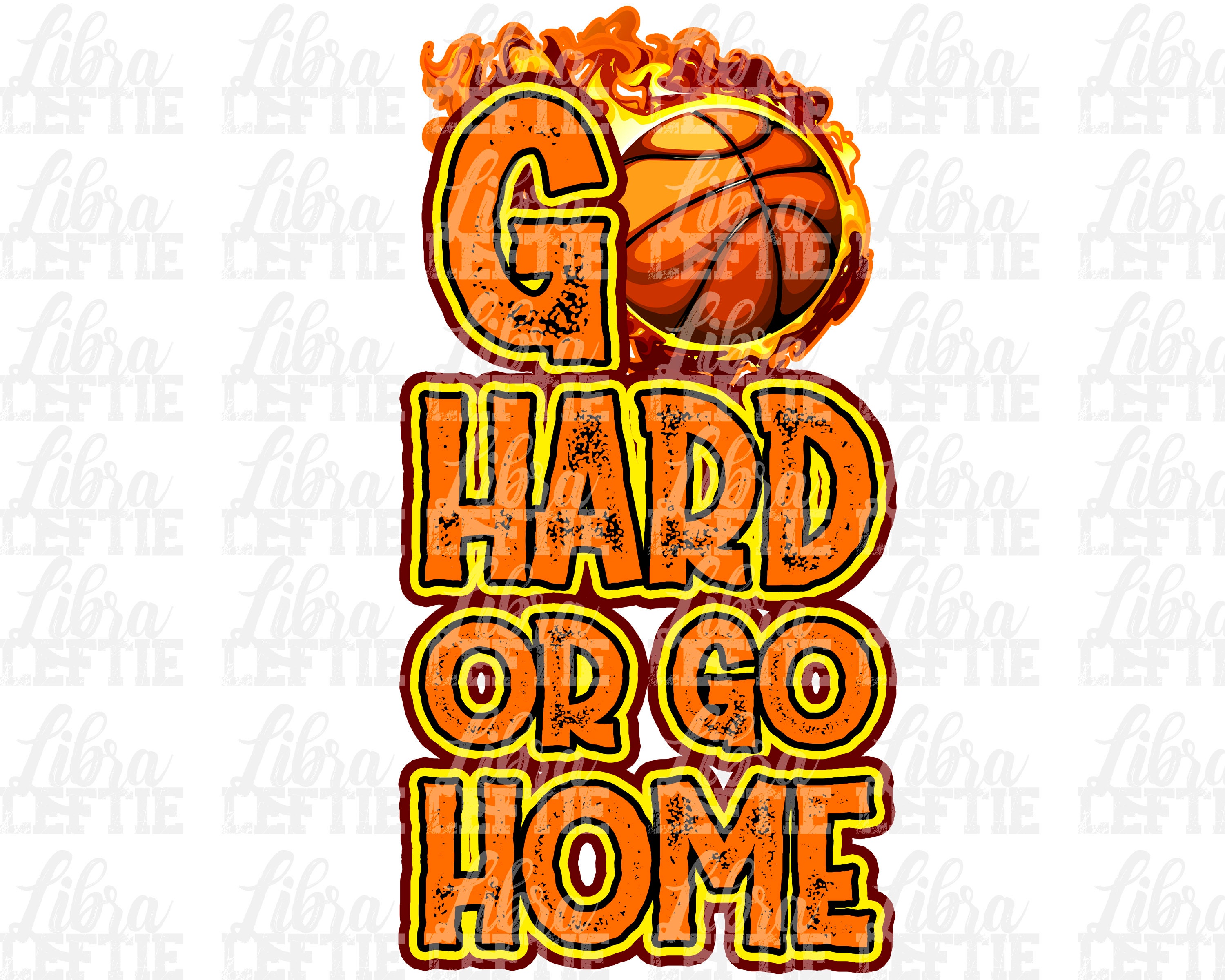 Basketball Svg Go Hard Or Go Home Basketball Fan Svg | Etsy