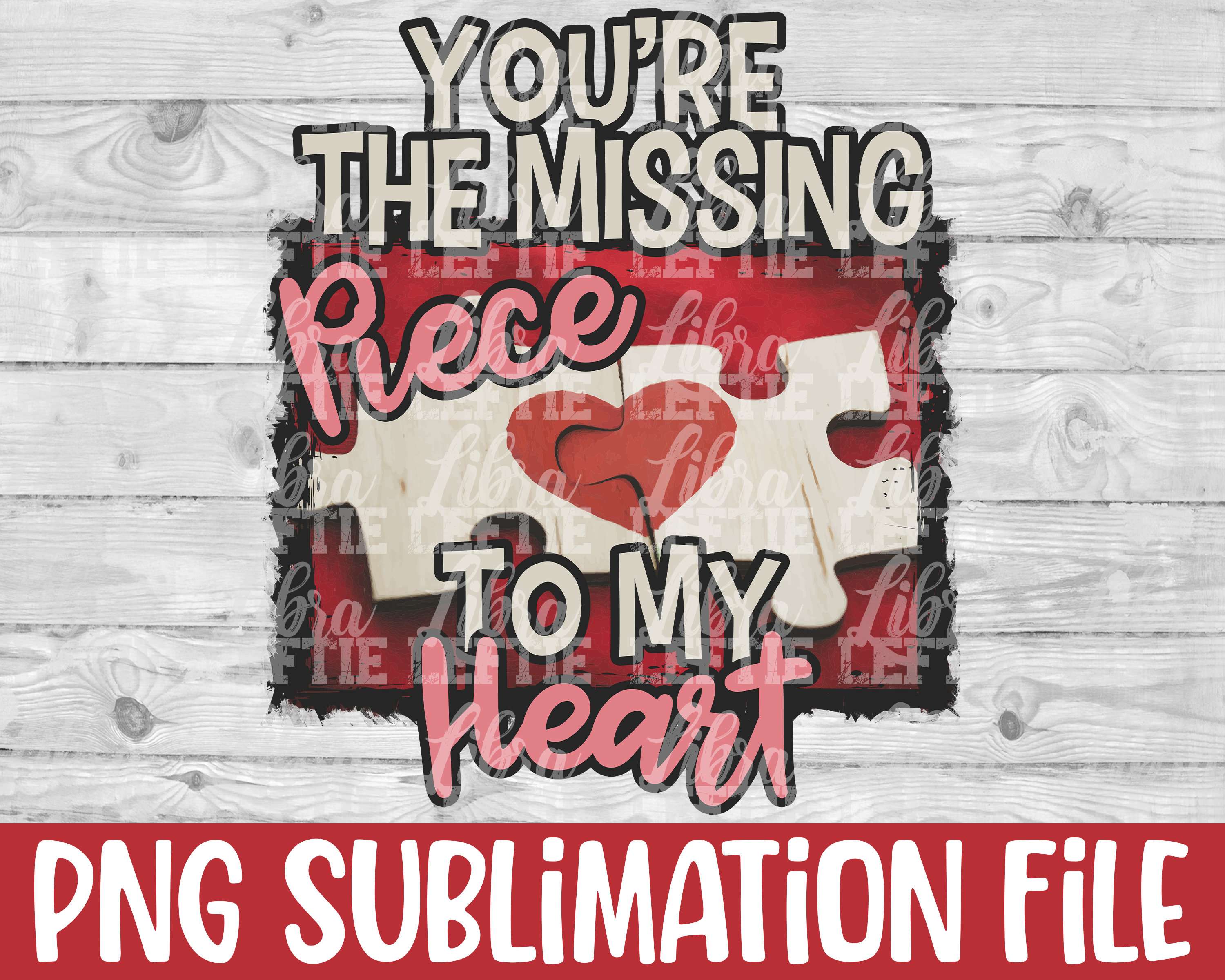 You're the Missing Piece to My Heart Valentine's Day - Etsy UK