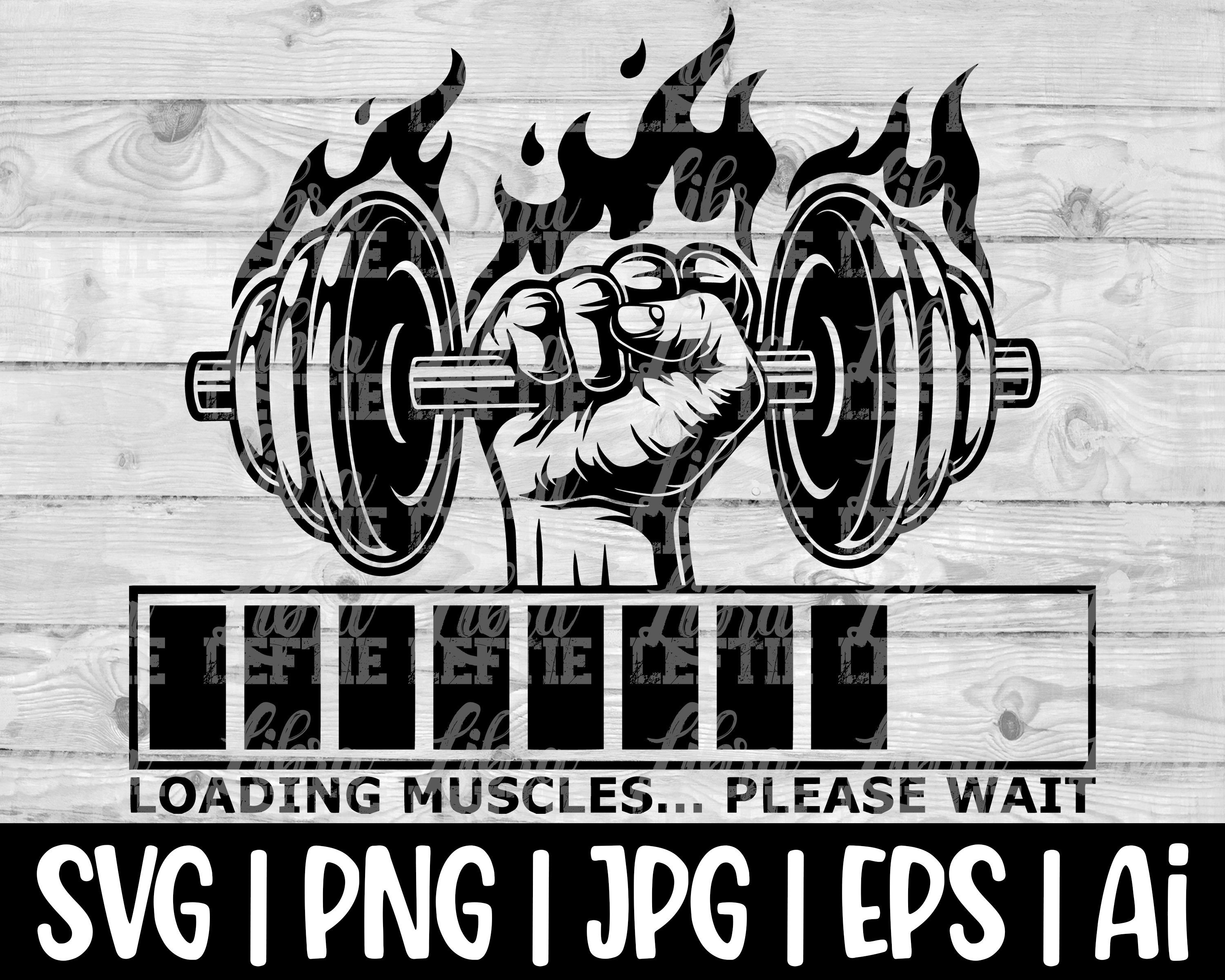 Dumbbell Workout Svg Files for Cricut Loading Muscles Cricut - Etsy Canada
