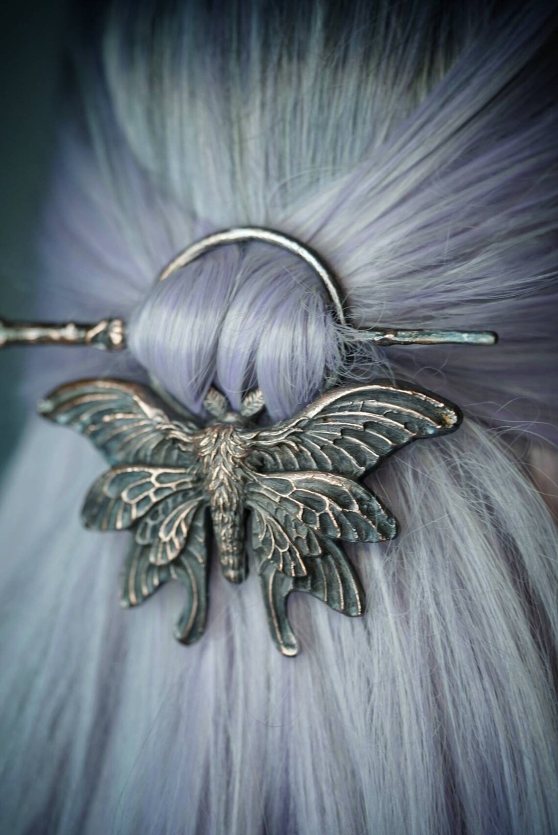 Copper Made to Order Fantasy Moth Hair Pin / Brooch - Etsy