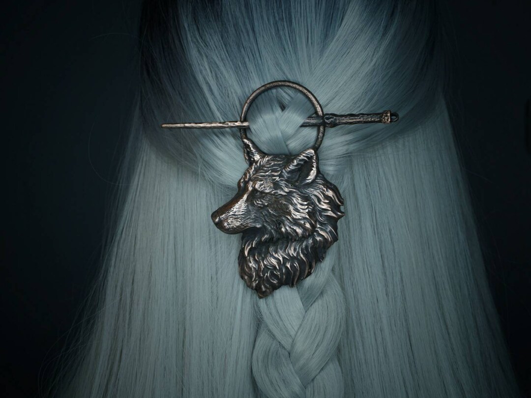 Copper Wolf Hair Pin - Etsy