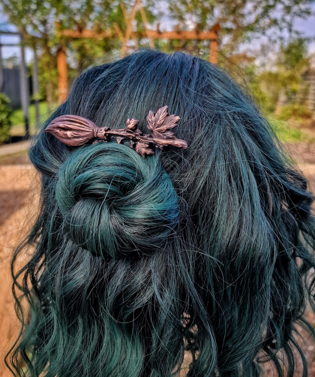 Copper Broom Stick Hair Fork - Etsy