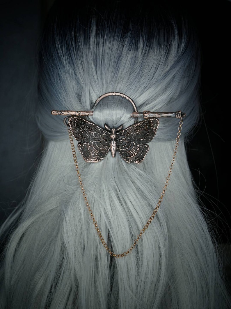 Copper Butterfly Hair Pin - Etsy