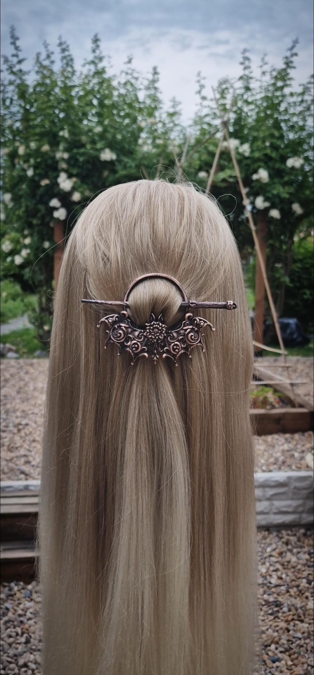 Copper Bat Hair Pin - Etsy