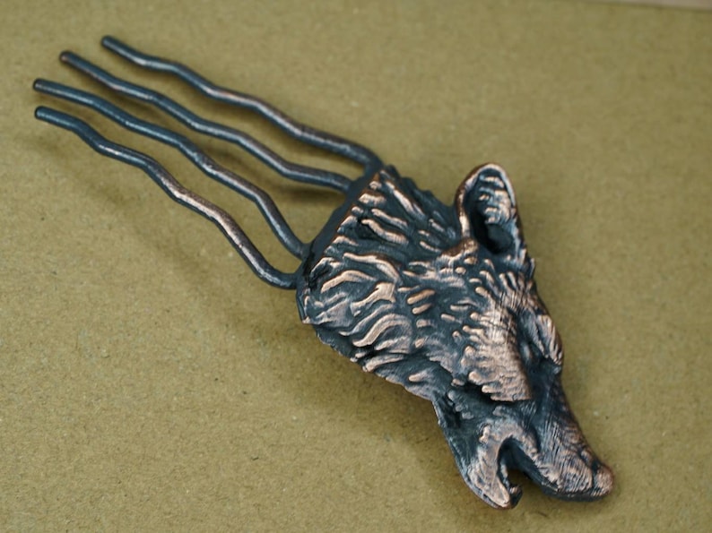 Howling Wolf Hair Fork - Etsy
