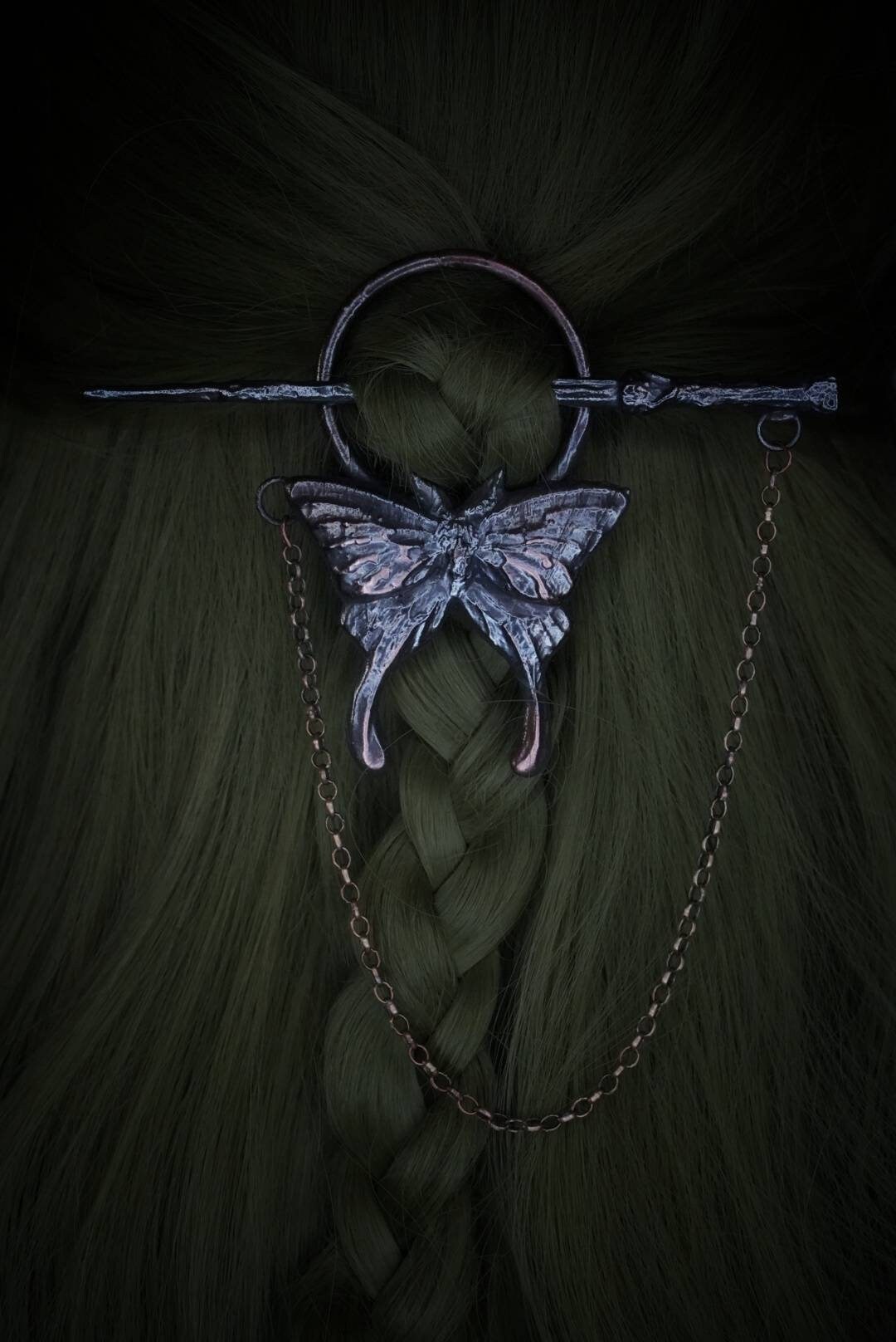 Luna Moth Hair Pin Made to Order - Etsy