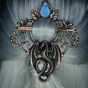 Moonstone Dragon Hair Pin - Etsy