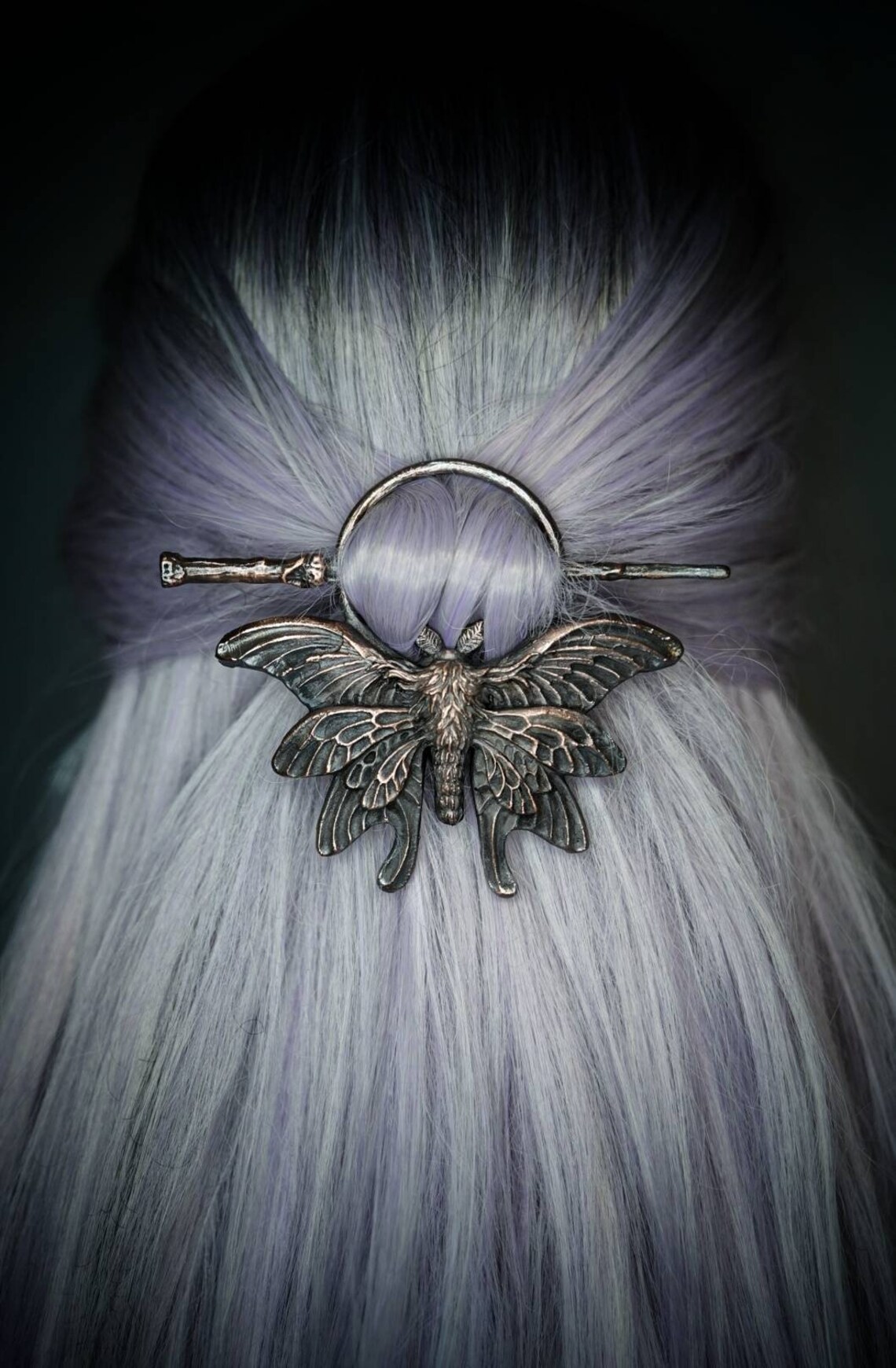 Copper Made to Order Fantasy Moth Hair Pin / Brooch - Etsy
