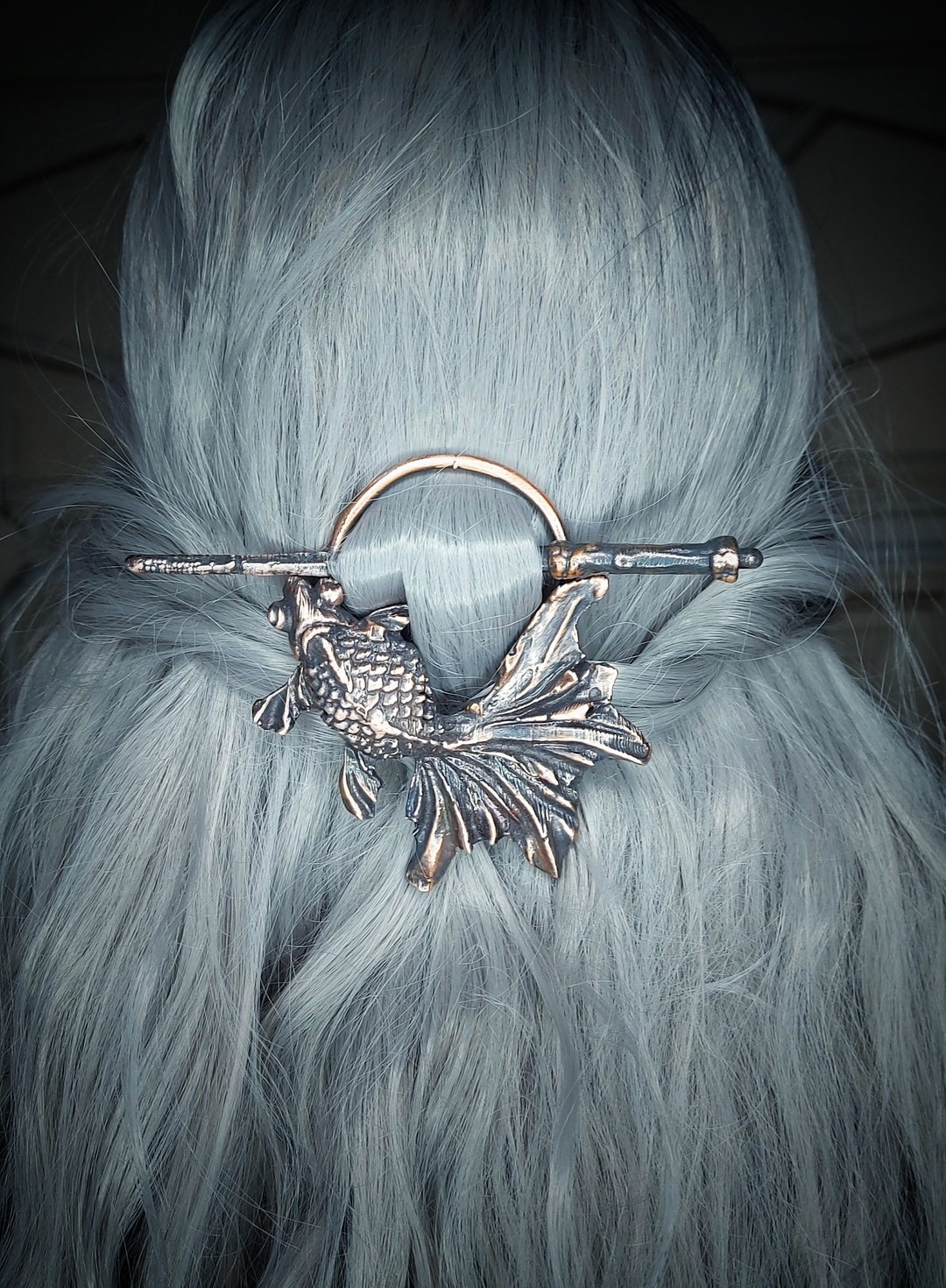 Copper Fish Design Hair Pin - Etsy