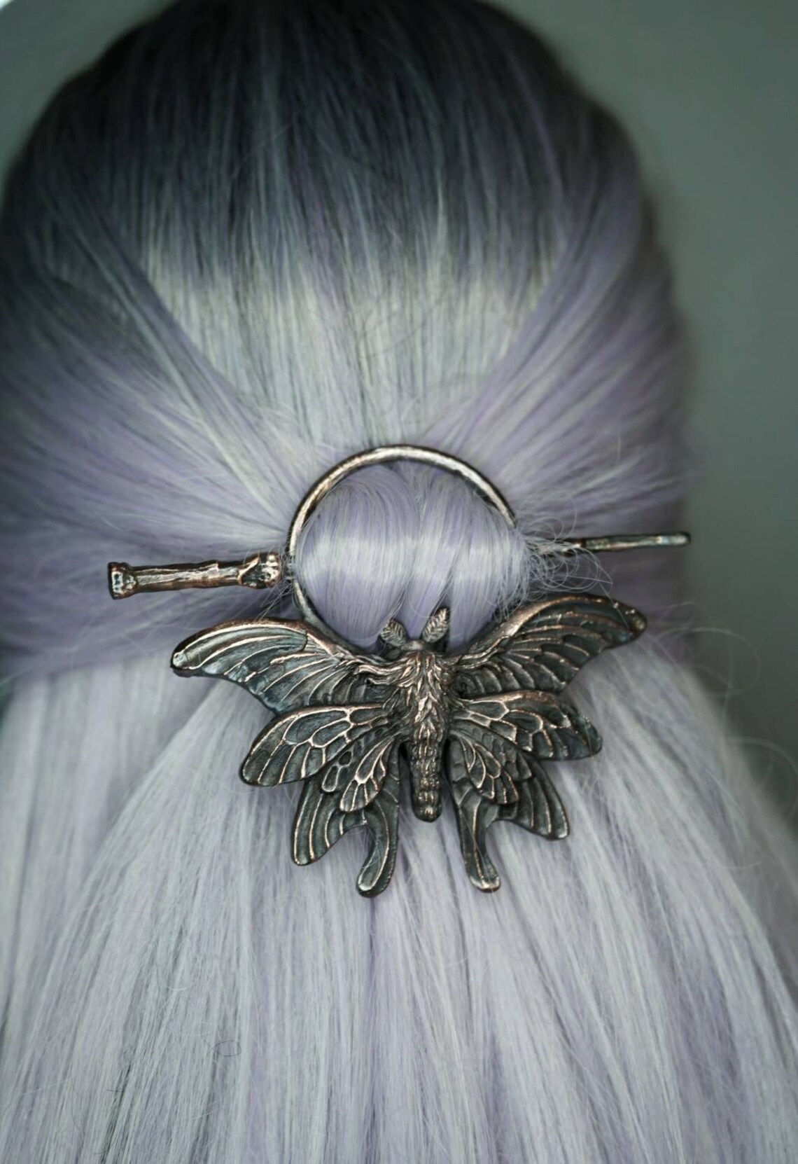 Copper Made to Order Fantasy Moth Hair Pin / Brooch - Etsy