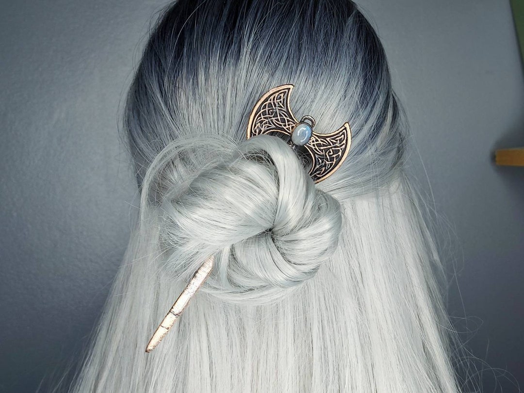 Moonstone / Labradorite Hair Stick - Etsy