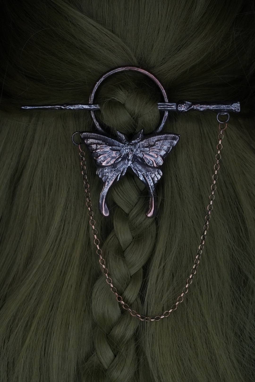 Luna Moth Hair Pin Made to Order - Etsy