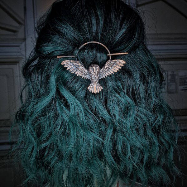 Owl Hair Clip - Etsy