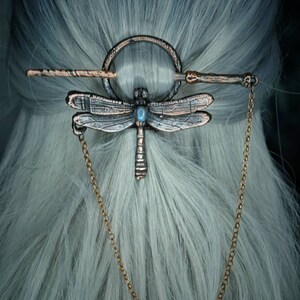 Labradorite Dragonfly Hair Pin - Etsy