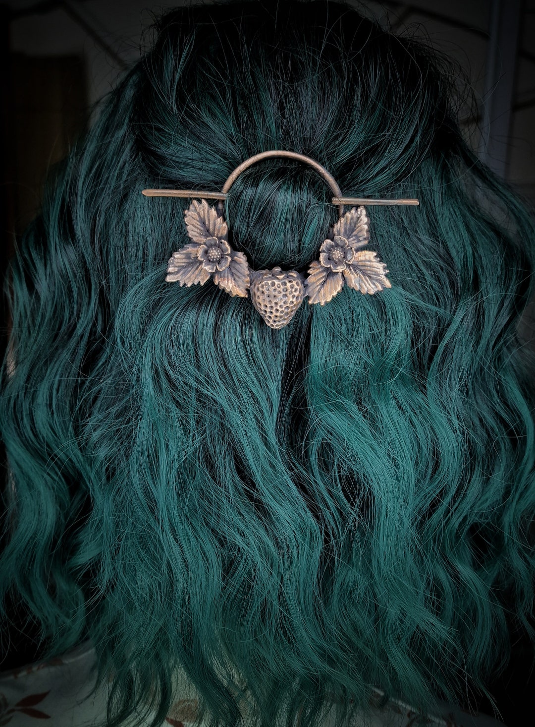 Handmade Copper Strawberry Hair Pin - Etsy