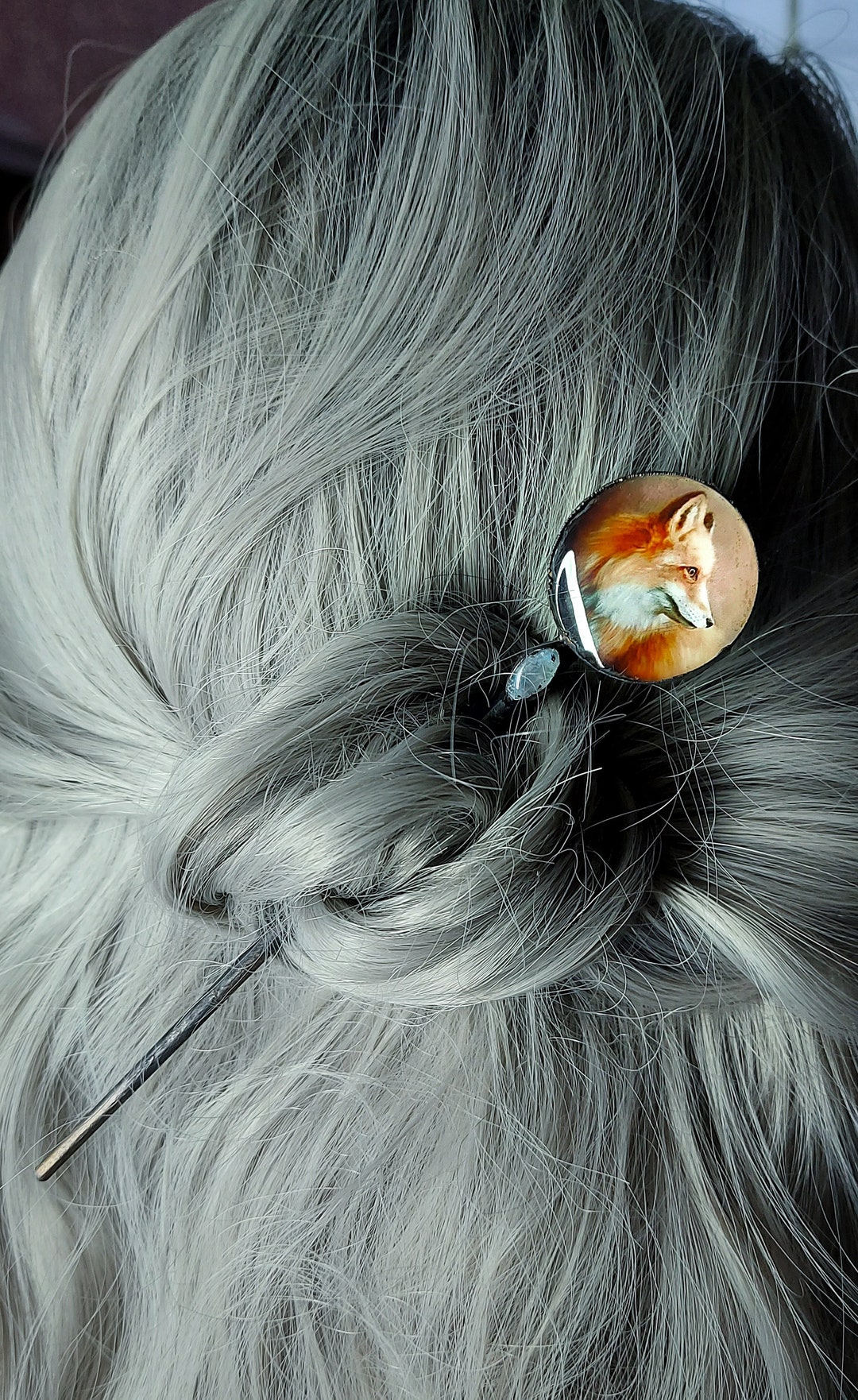 Moonstone Fox Hair Stick - Etsy