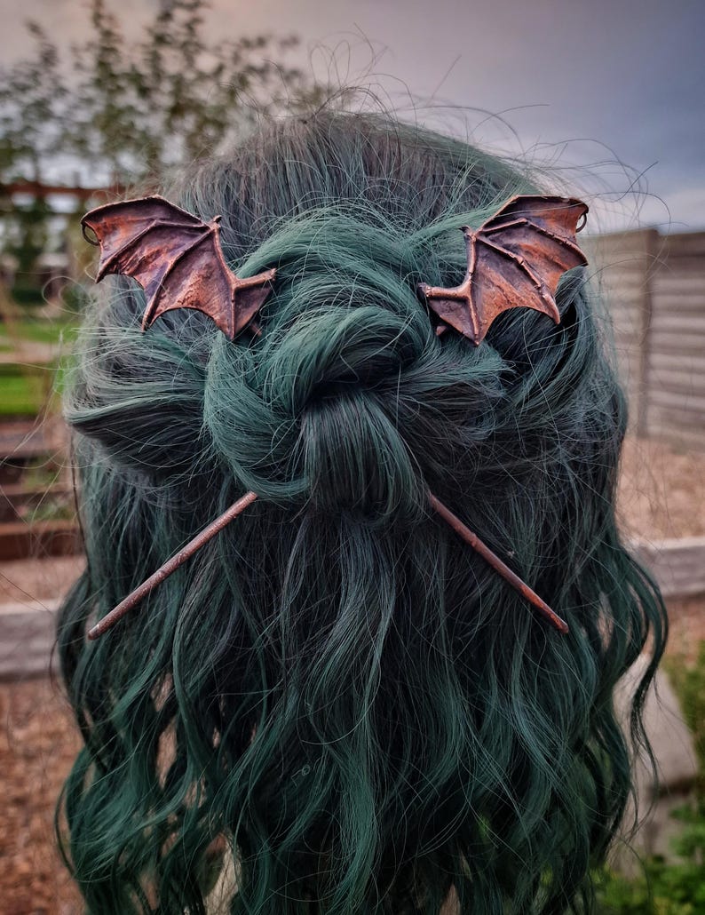 Bat Wing Hair Sticks - Etsy