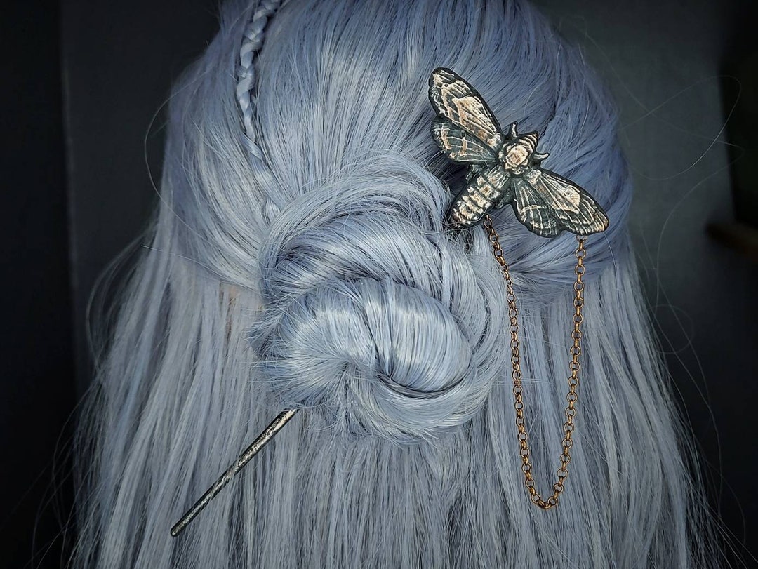 Copper Death's Head Moth Handmade Hair Stick - Etsy