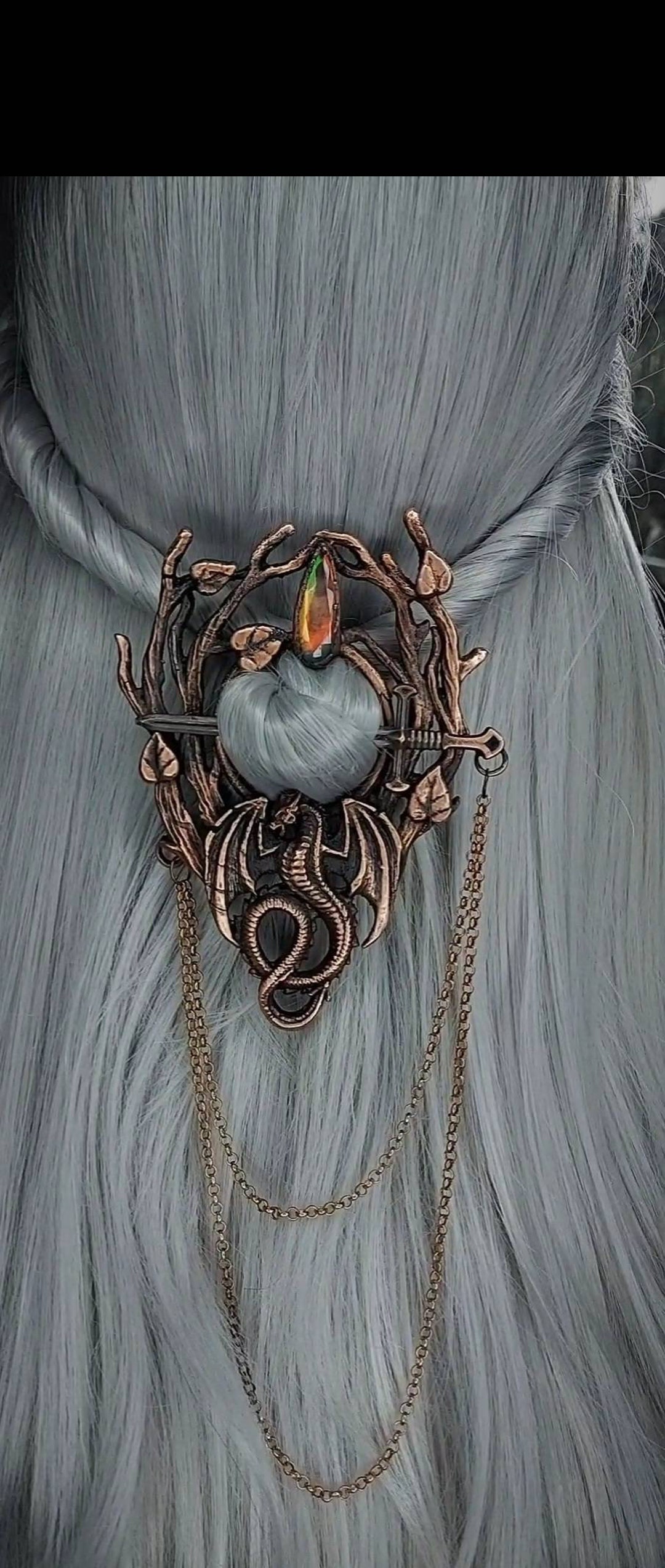 Copper Dragon Hair Pin - Etsy