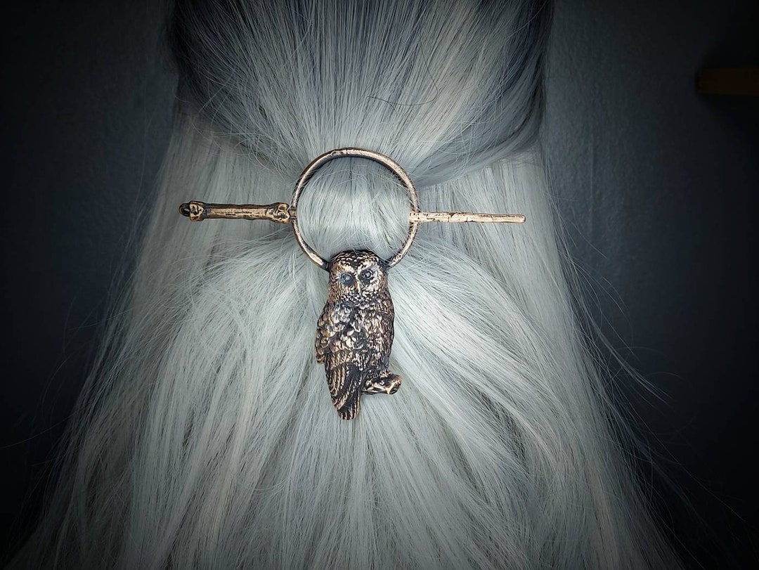 Copper Owl Hair Pin - Etsy