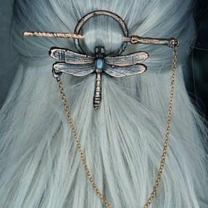 Labradorite Dragonfly Hair Pin - Etsy