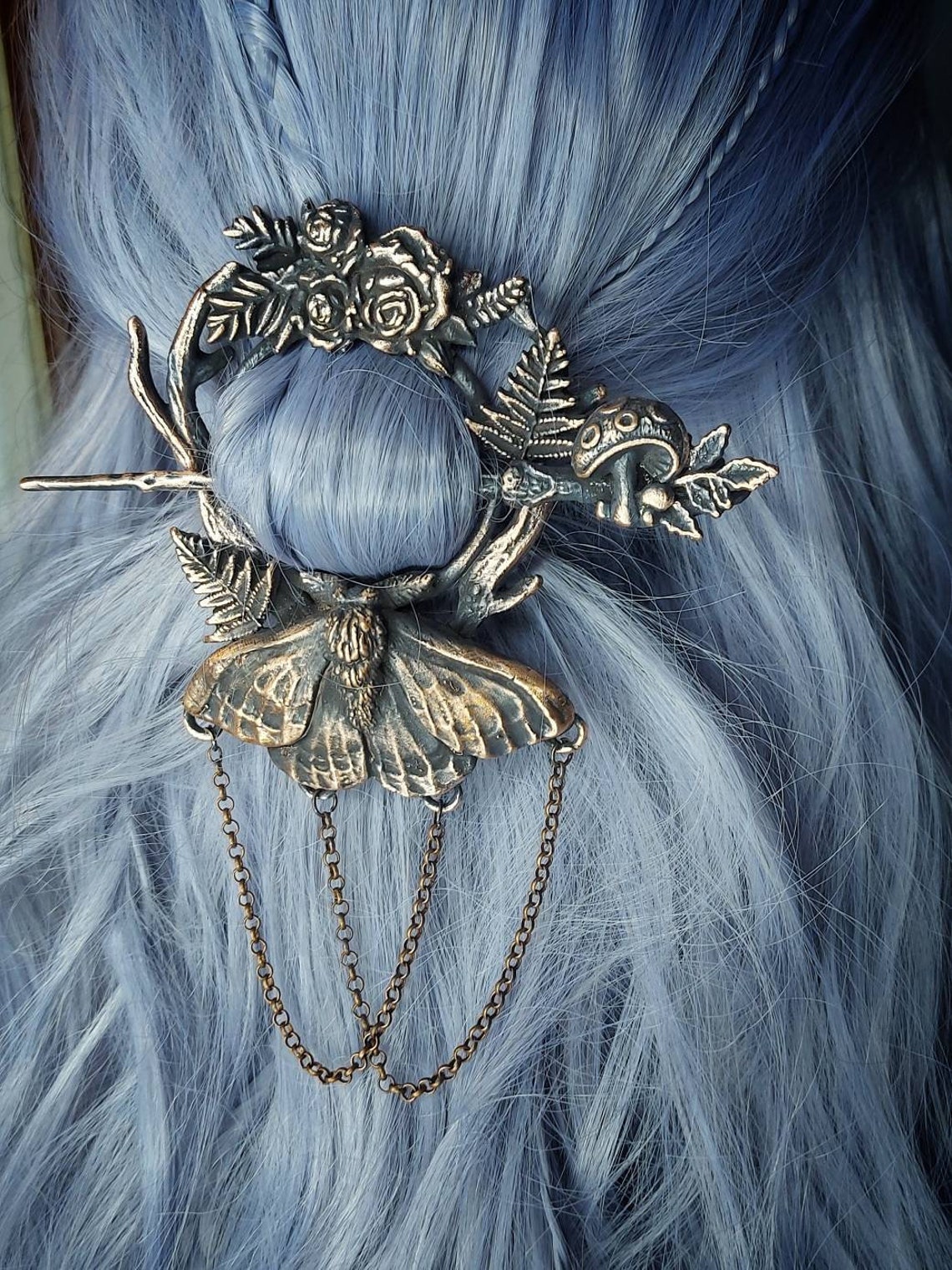 Nature Inspired Moth Hair Pin - Etsy