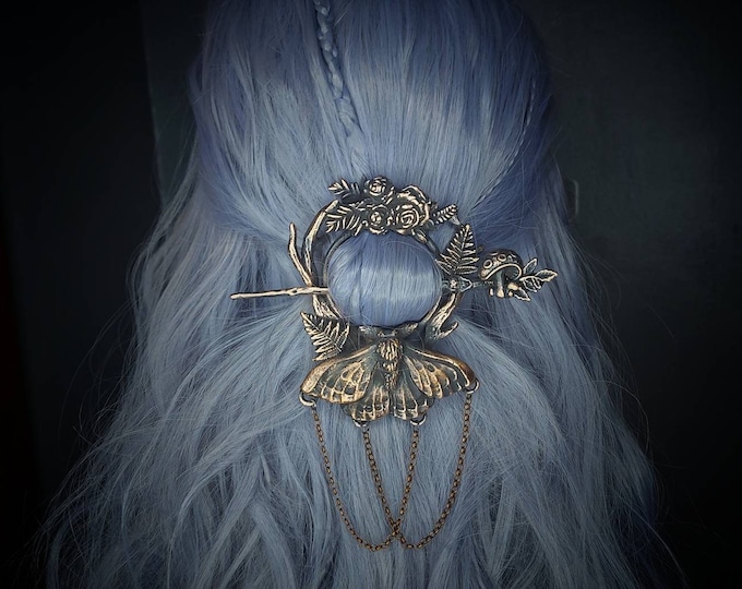 Gold Moth, Moth Hair Fork, Gold Butterfly, Butterfly Hair Fork, Skull ...