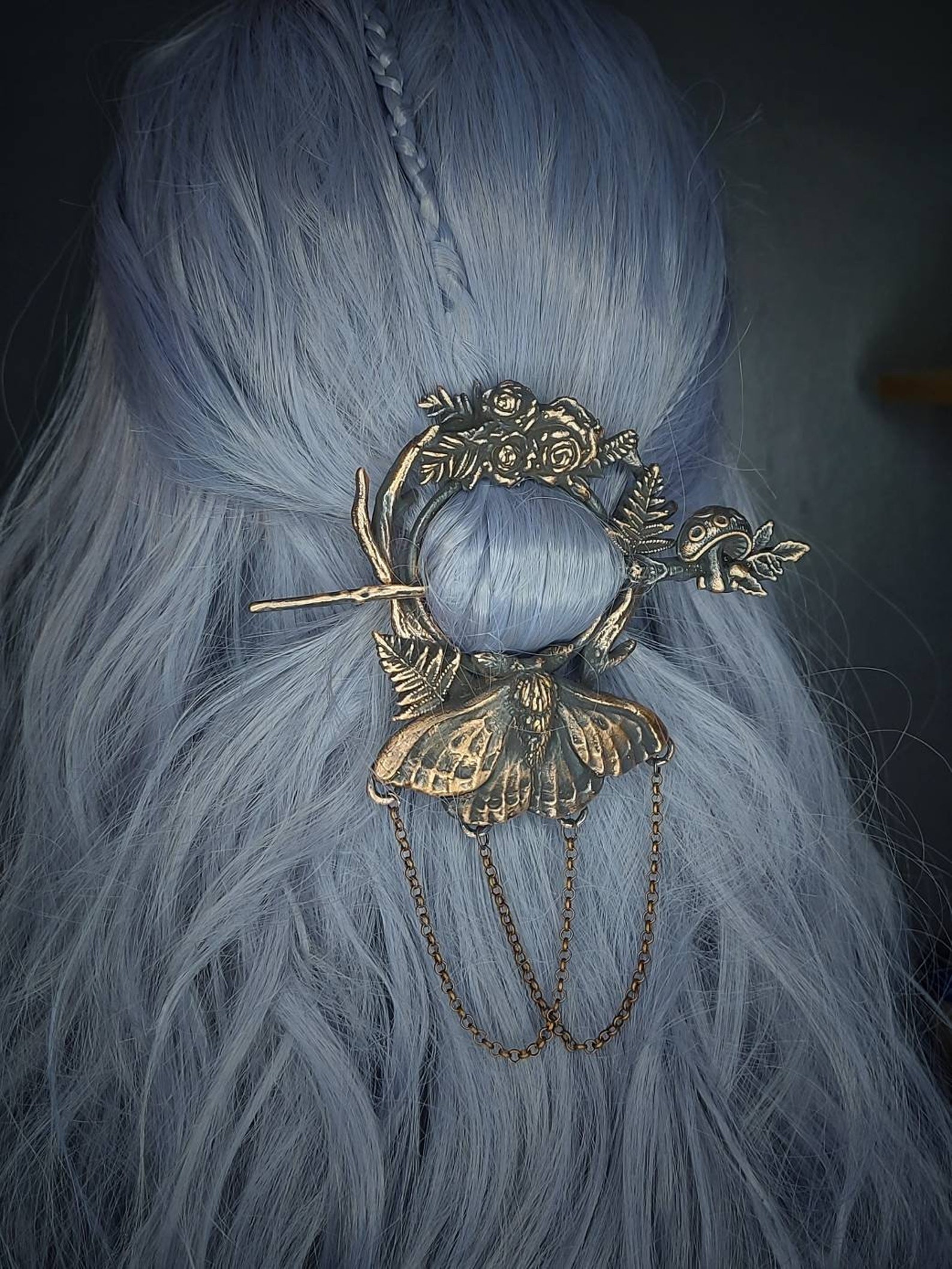 Nature Inspired Moth Hair Pin - Etsy