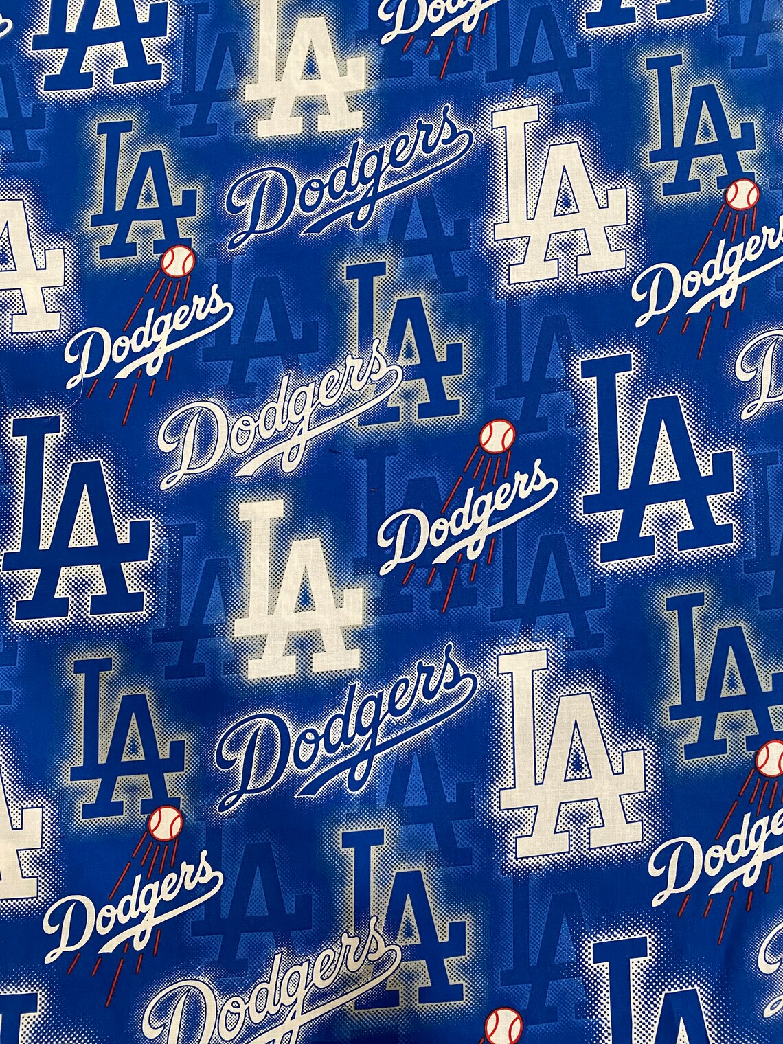 Los Angeles Dodger's Fabric - Etsy