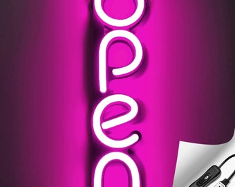 Vertical Led Open Sign | Etsy