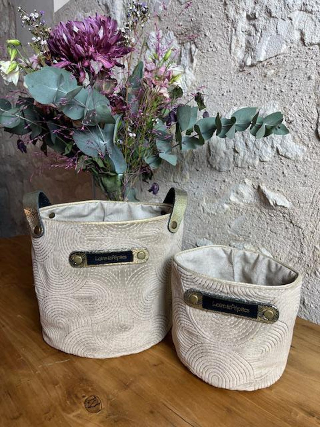 Fabric Basket, Plant Pot, Catch-all - Etsy