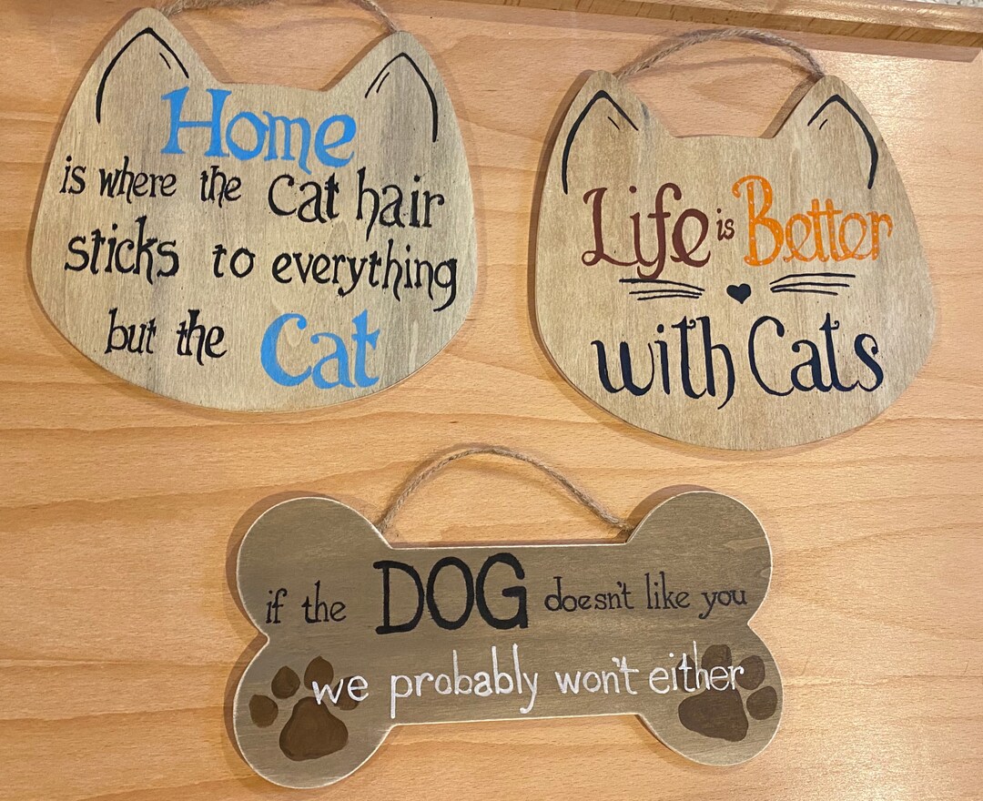 Wooden Plaque With Funny Animal-theme Saying - Etsy