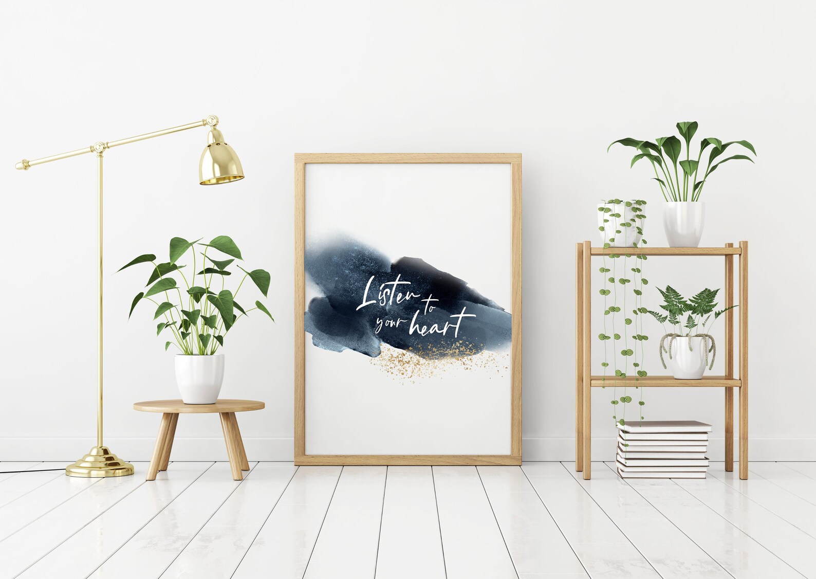 Listen to Your Heart Scandinavian Bedroom Wall Decor - Etsy