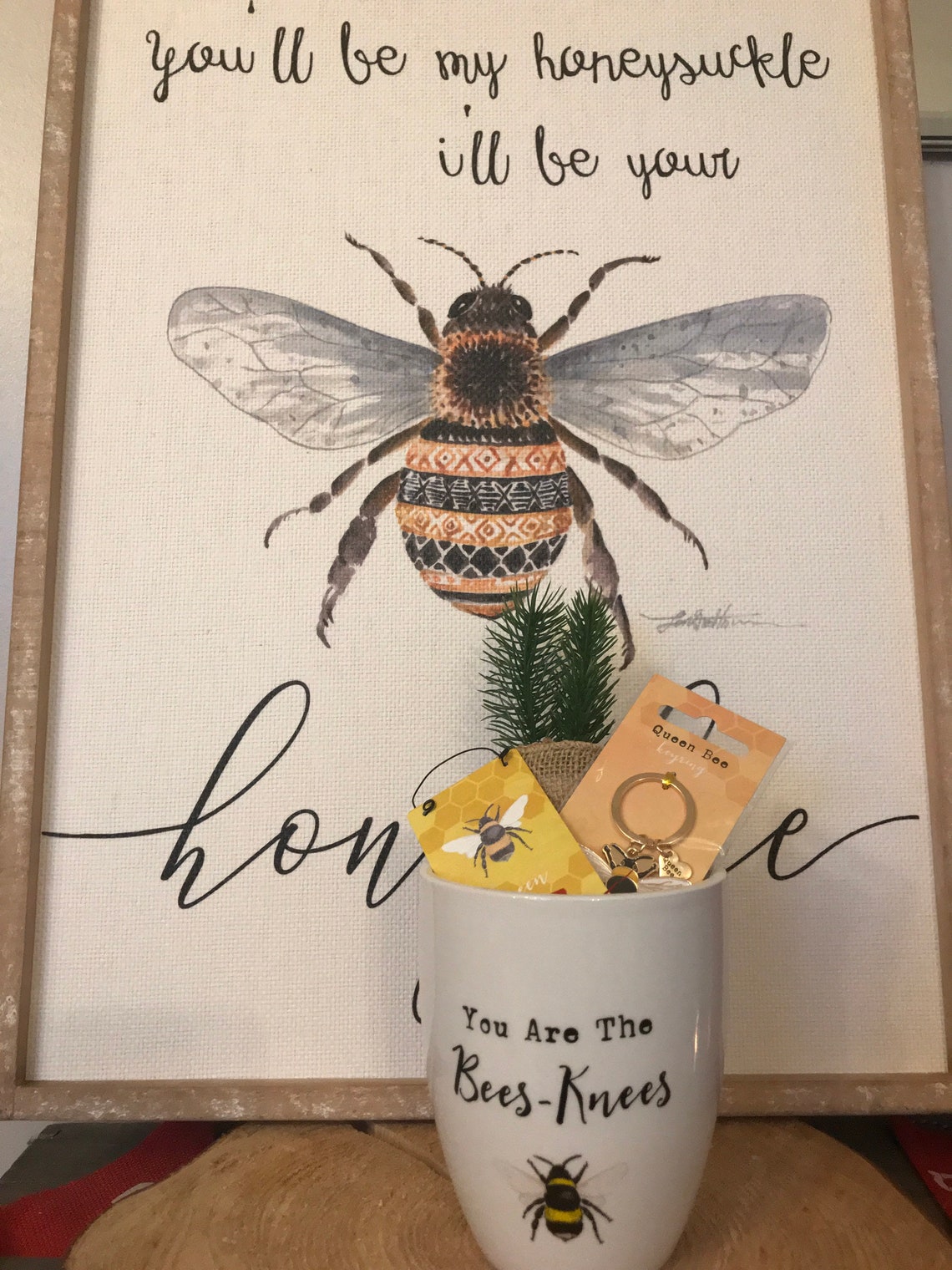 Bee Gifts / Bee Inspired Gift/ Bee Planter / Queen Bee Keyring | Etsy