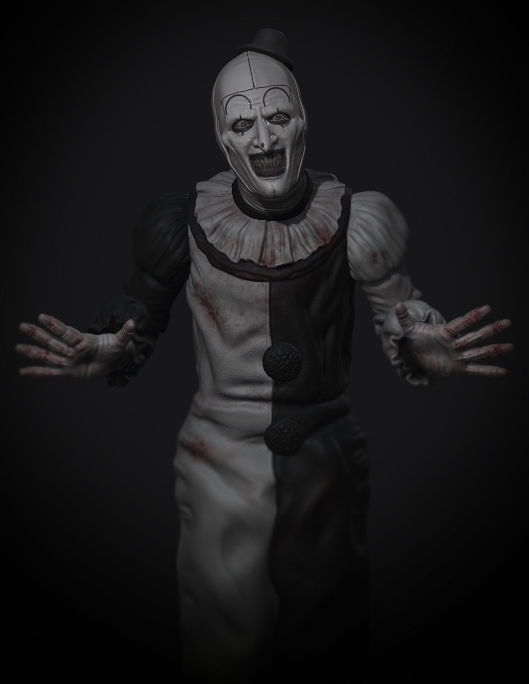 The Terrifier Art the Clown Fan Art Halloween Horror Figurine - Etsy