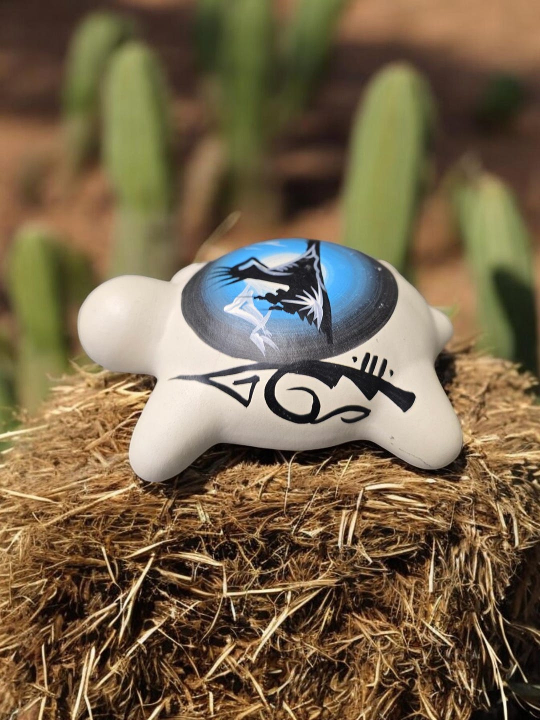 Vintage Native American Hand Made Hand Painted Indian Turtle. Signed - Etsy