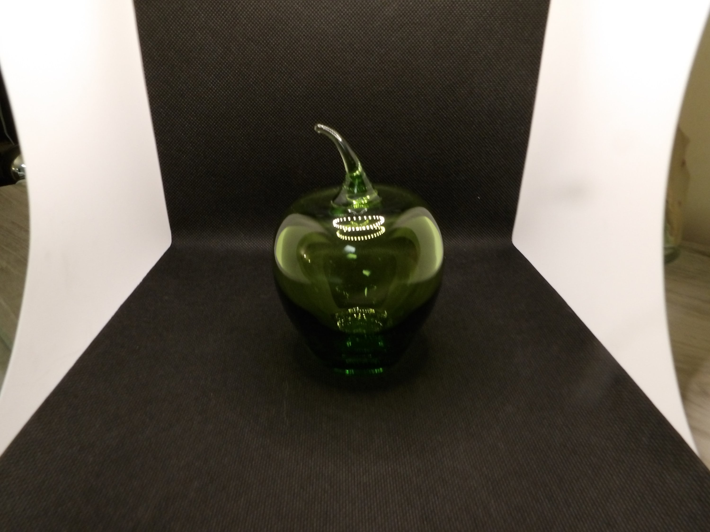 Viking Glass Green Apple Paperweight or Glass Fruit for Glass Fruit ...