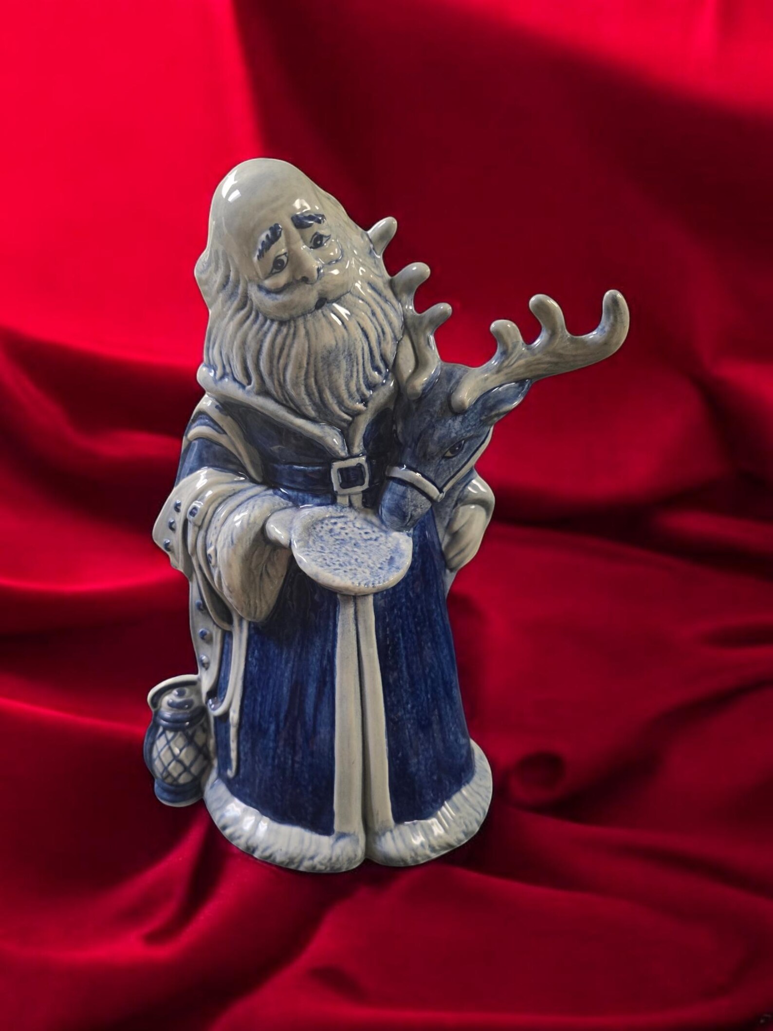 Vintage Unique and Beautiful Delft Santa Claus / Father Christmas ...