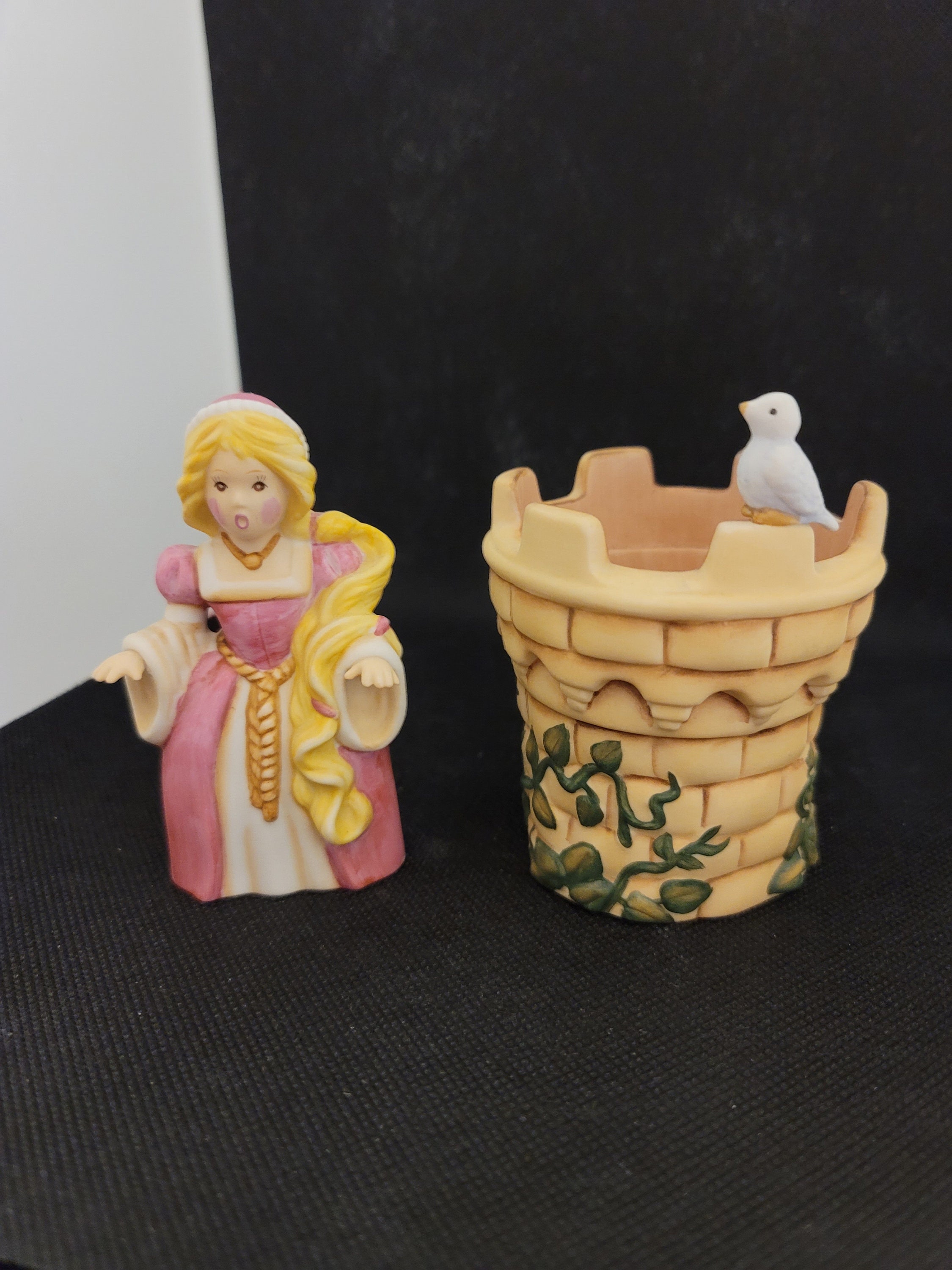 Vintage 1986 rapunzel Porcelain Figure Franklin - Etsy