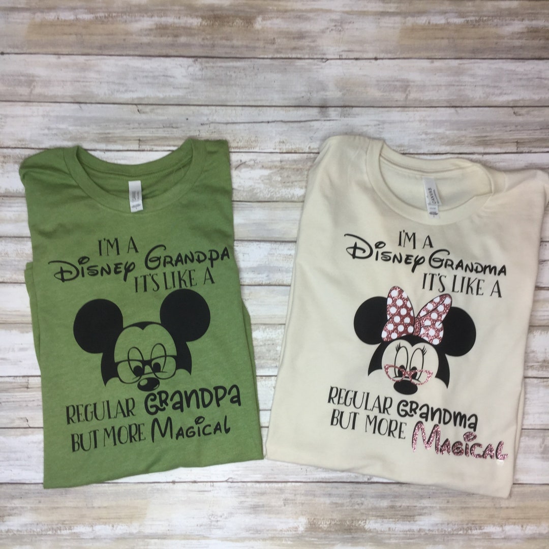 Disney Grandpa Mickey and Grandma Minnie Mouse Shirts / Disney - Etsy