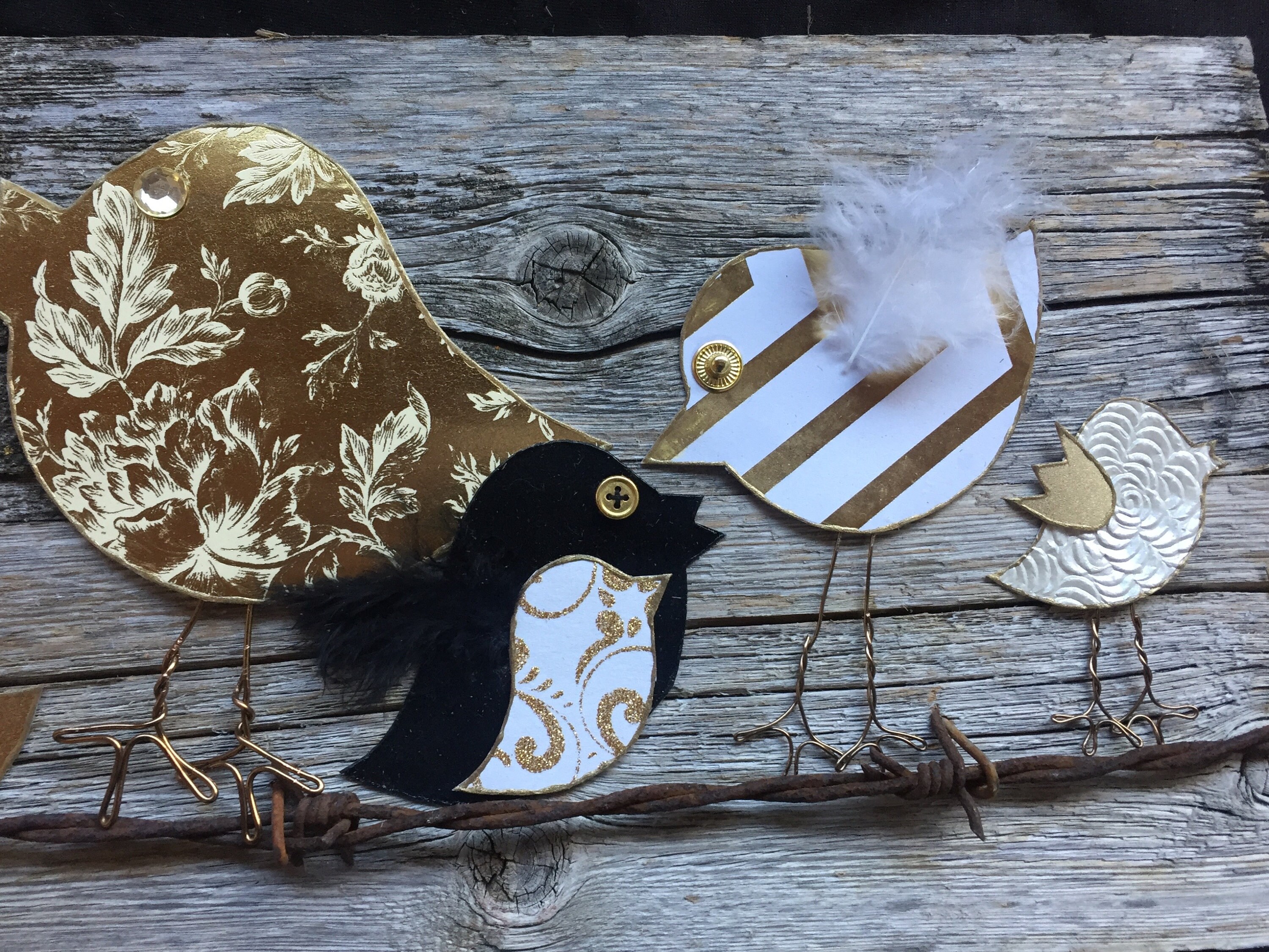 Birds On A Wire- Handmade Wall Decor From My Heart To Yours - Etsy.de