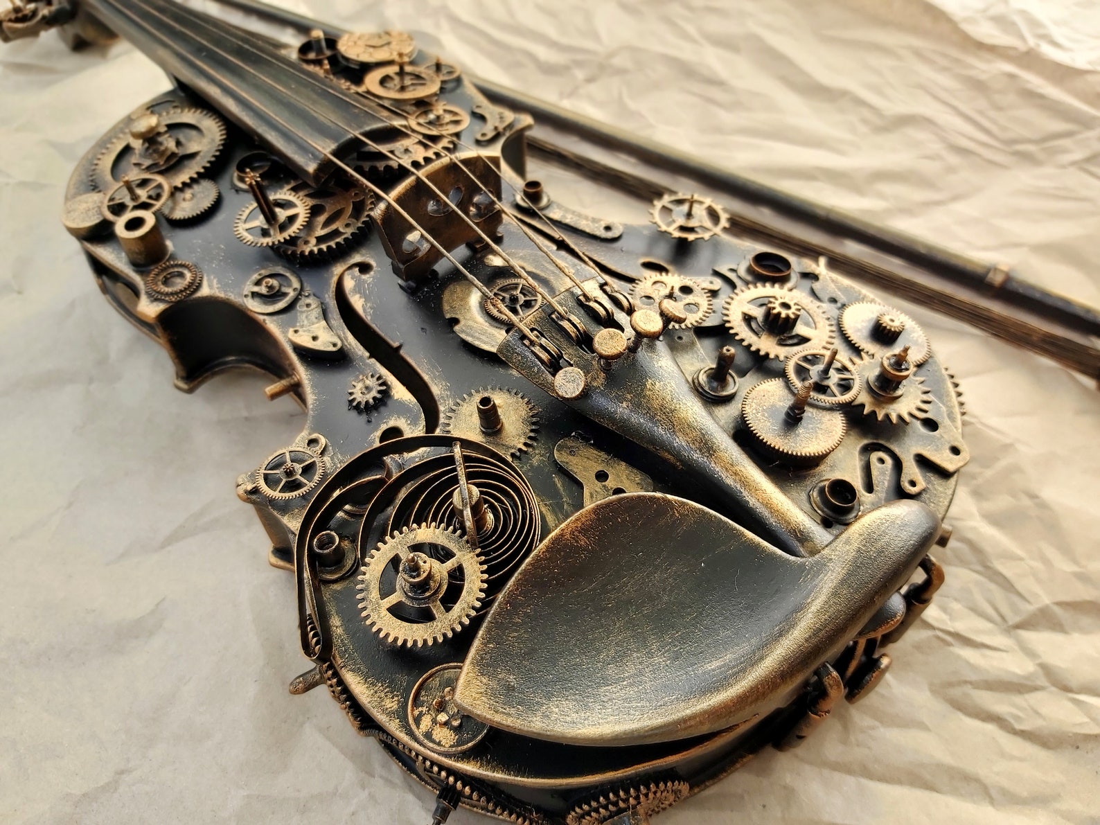 Steampunk Decor Violin Gifts for Music Lovers Modern Loft - Etsy